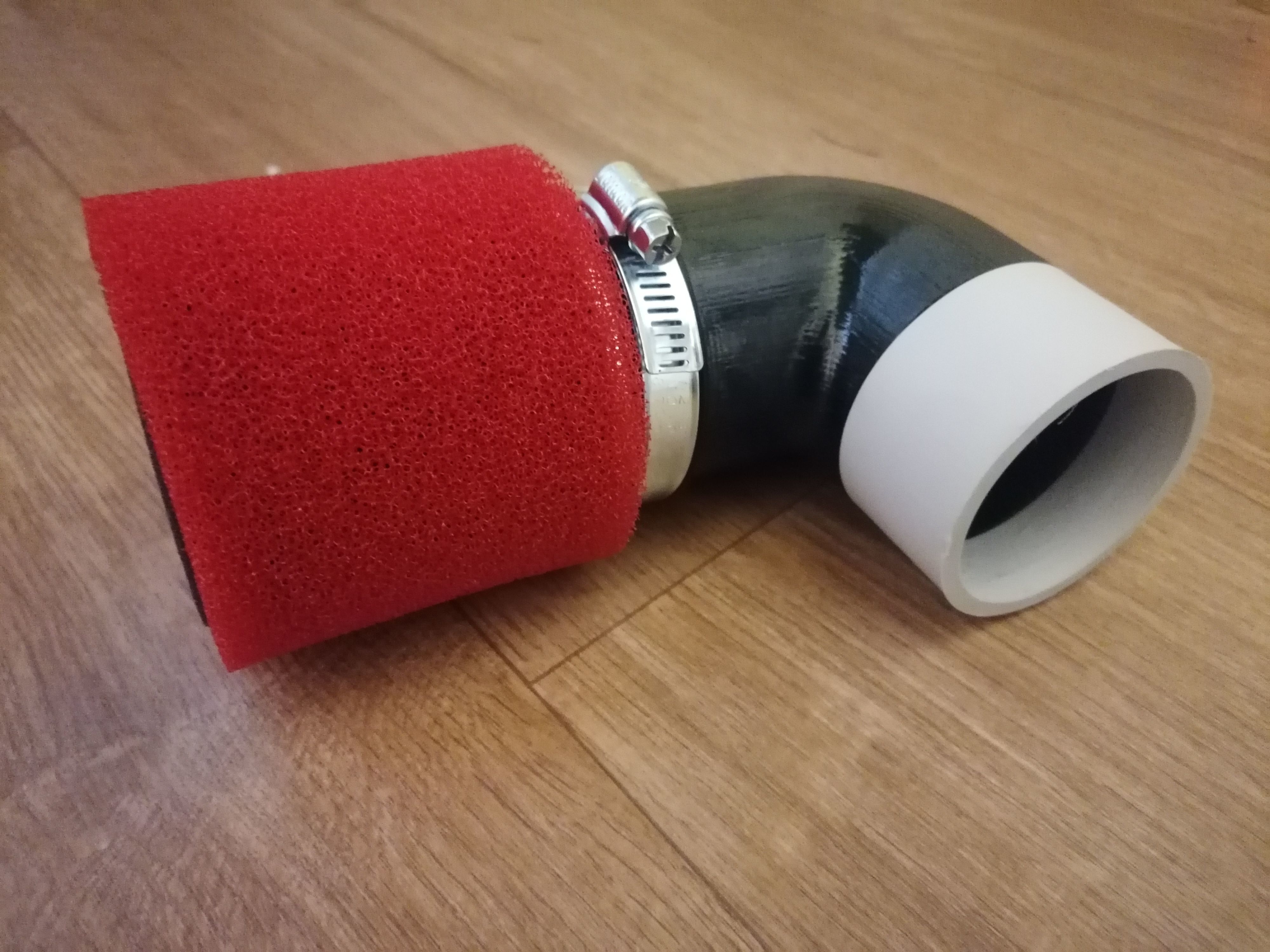60mm carburetor intake manifold 90 degrees 3D model 3D printable | CGTrader