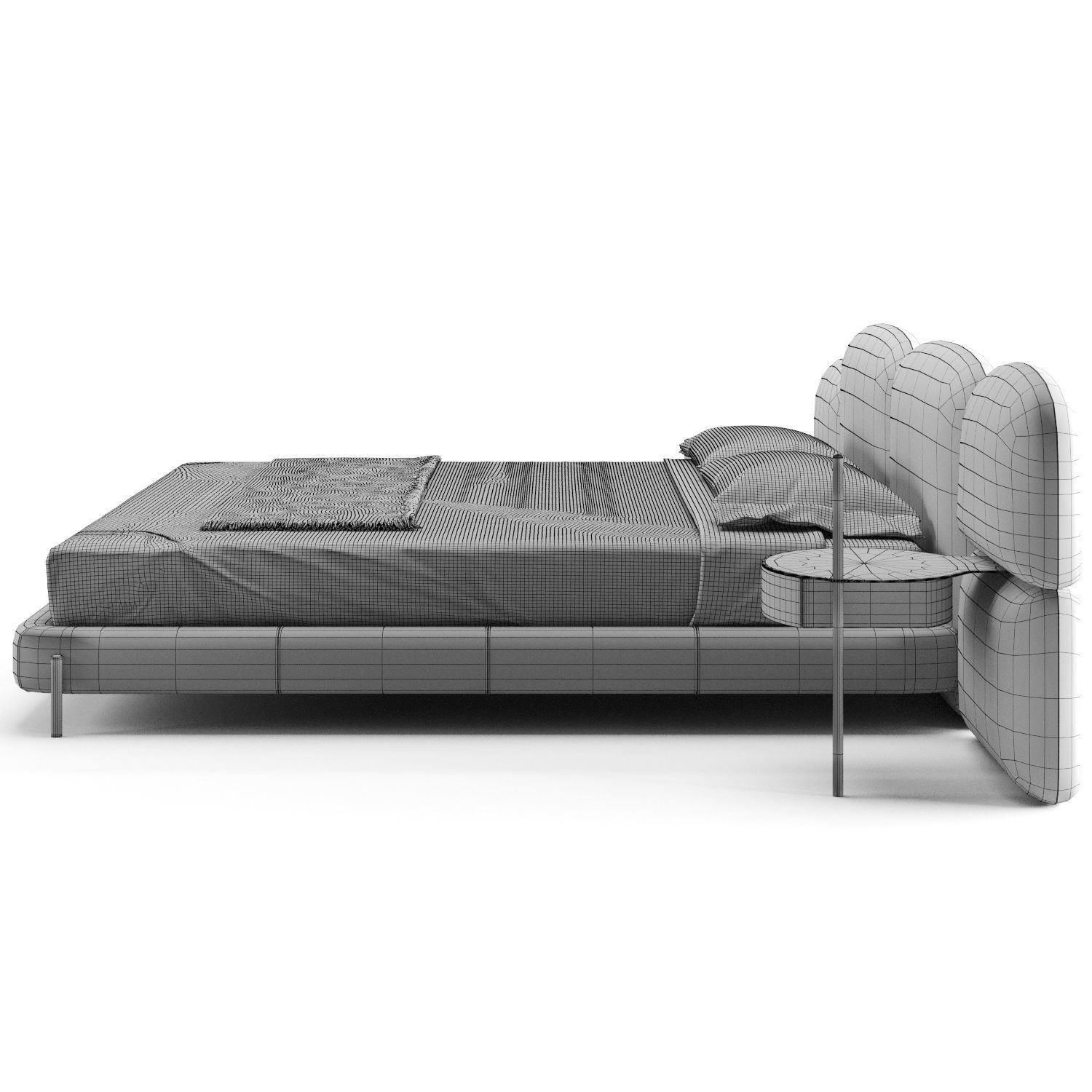 Baxter Stone Bed 3D model | CGTrader