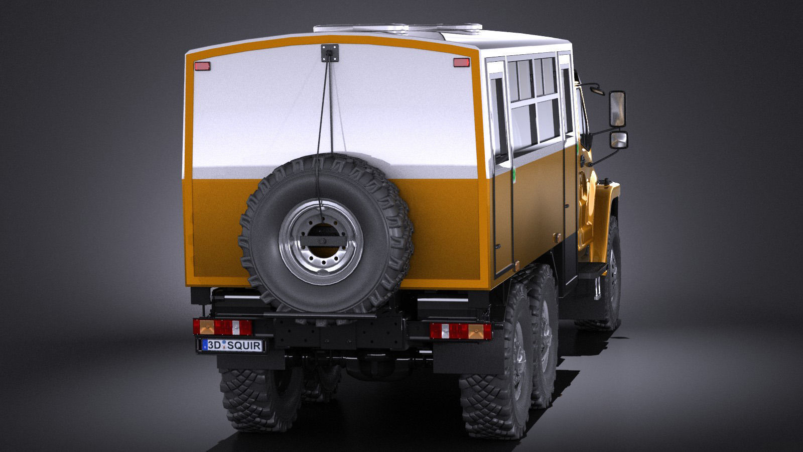 GAZ Ural Next 2015 Rotational Bus 3D model | CGTrader
