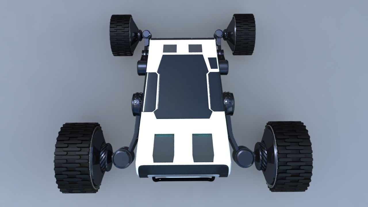 4x4 Wheel Robot Drone Model 3D model | CGTrader