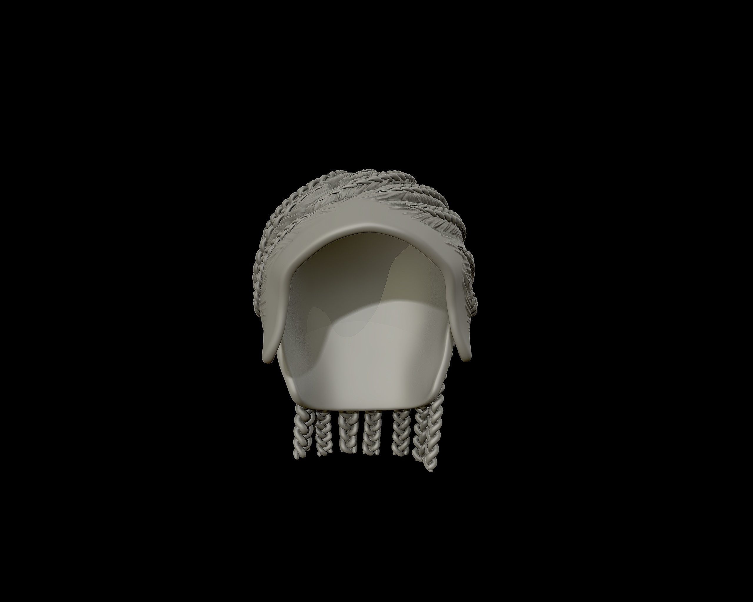 Braid Hairstyle 13 3D model 3D printable | CGTrader