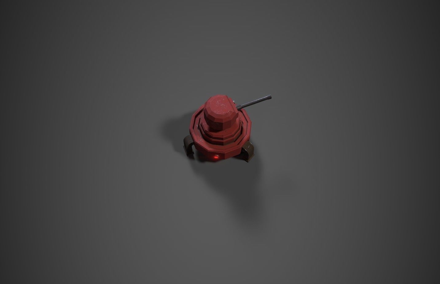 3D model Three Gun Turrets VR / AR / low-poly | CGTrader