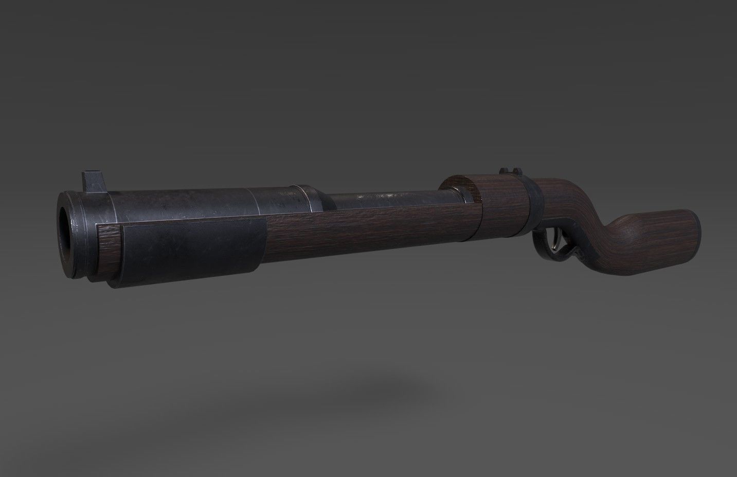 3D model Stylized handcannon VR / AR / low-poly | CGTrader