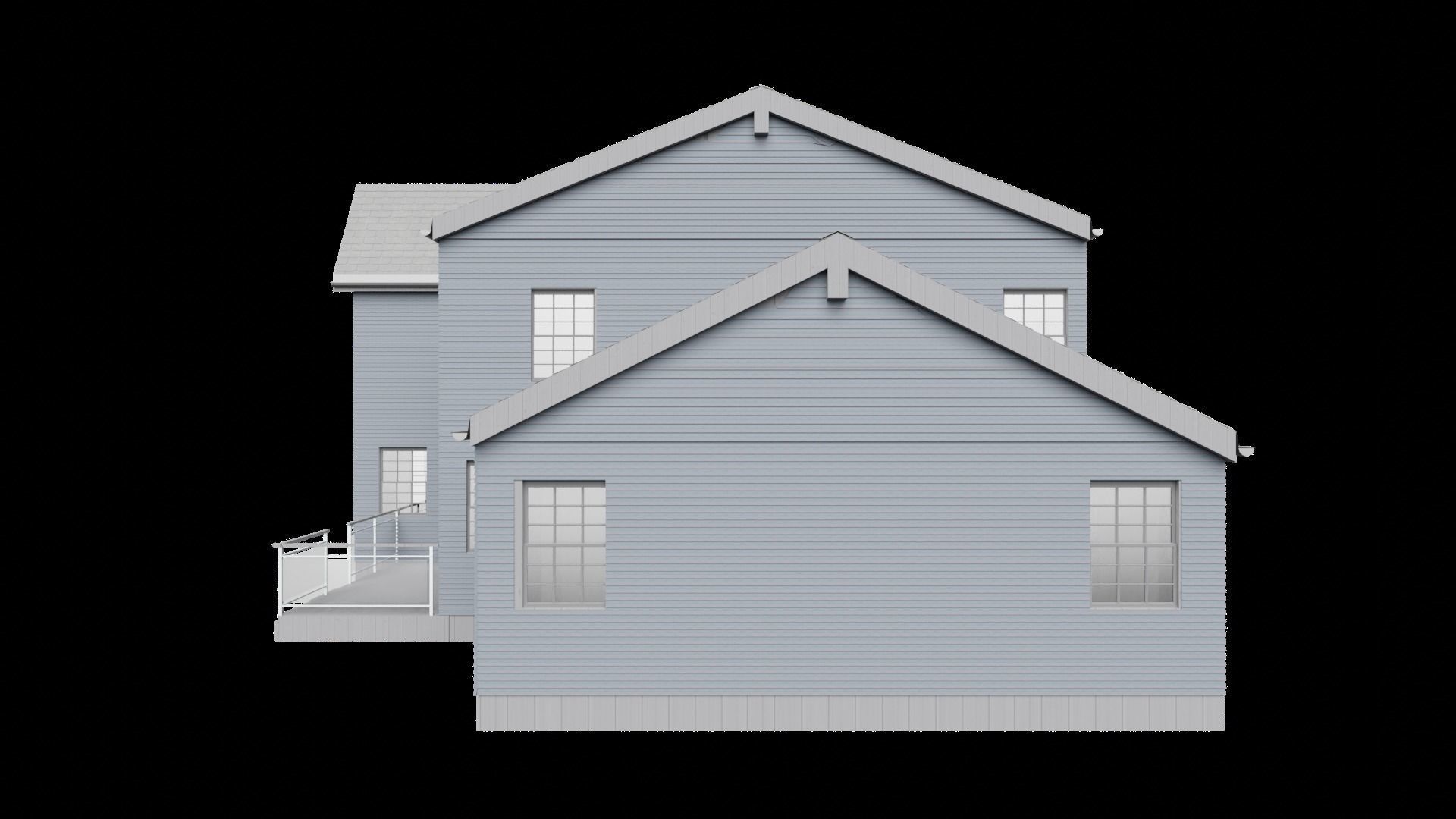2-Story House 3D model | CGTrader