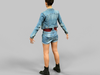 3D model A-Pose Girl ready for rigging VR / AR / low-poly | CGTrader