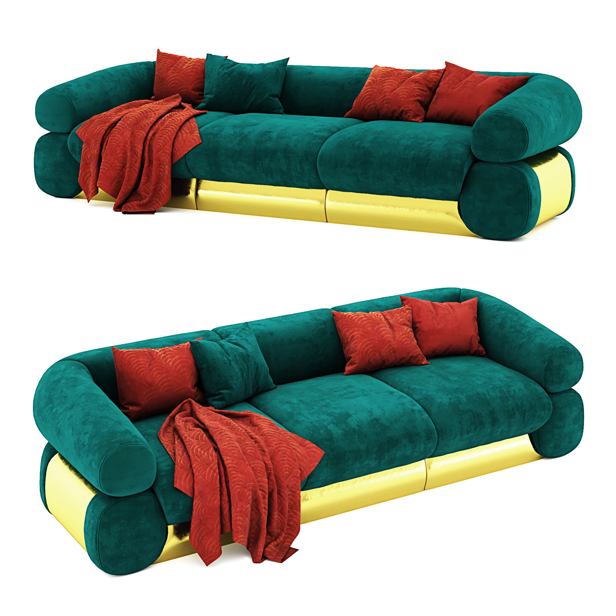 FITZGERALD MODULAR sofa 3D model | CGTrader
