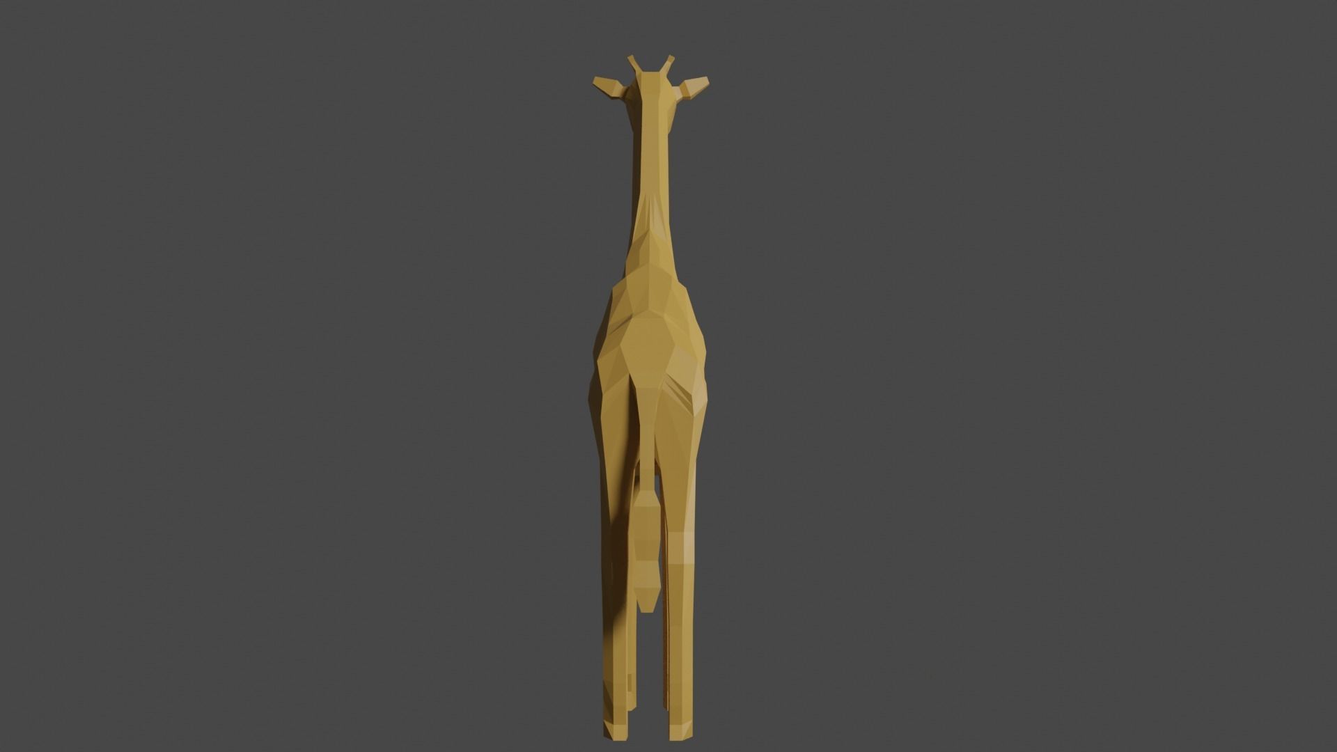 Giraffe - low poly 3D model 3D printable | CGTrader