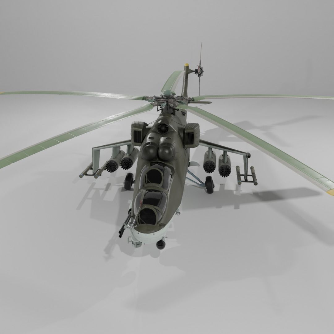 Mil Mi-24P Hind free 3D model | CGTrader