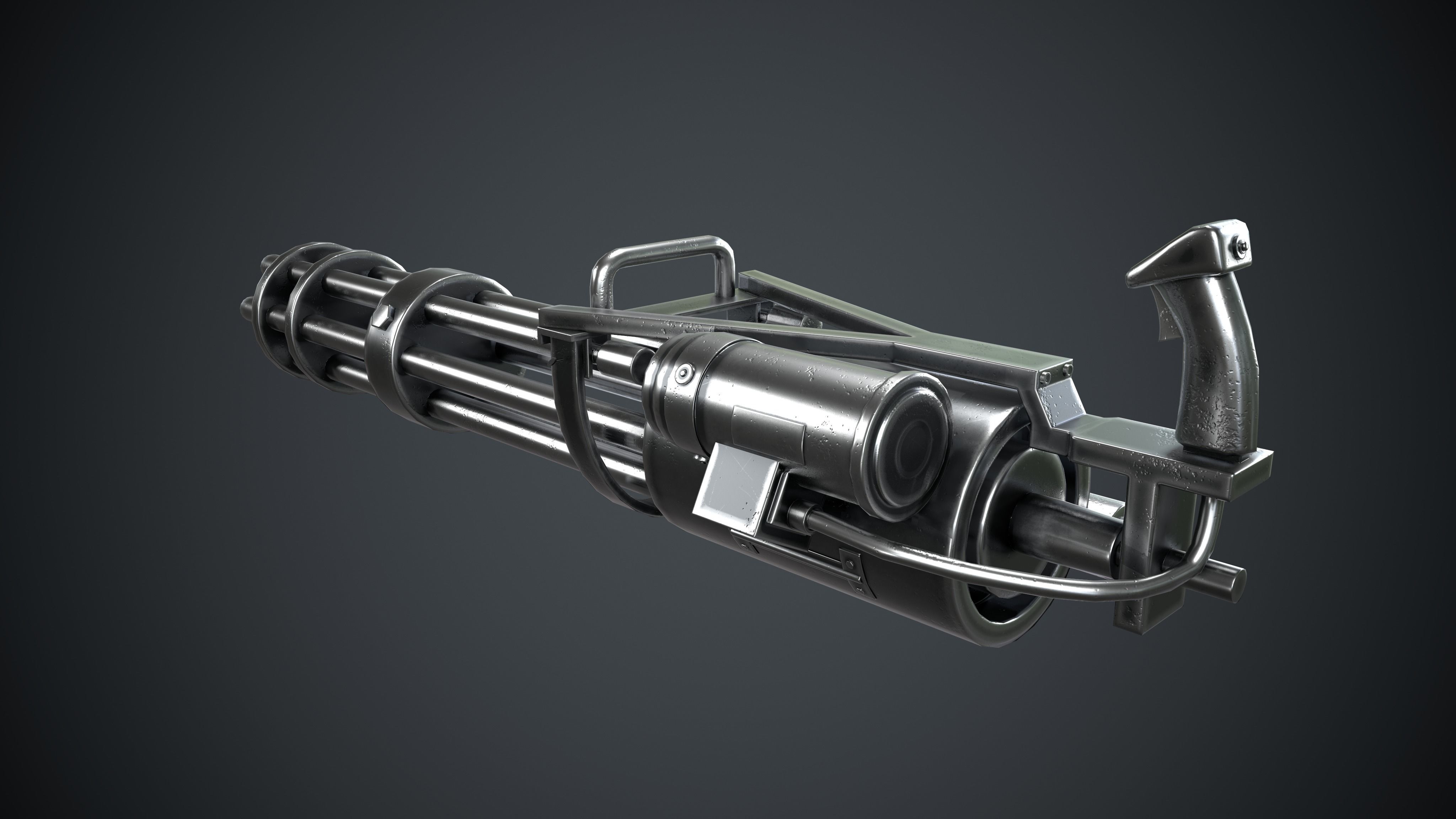 3D model M134 Minigun VR / AR / low-poly | CGTrader