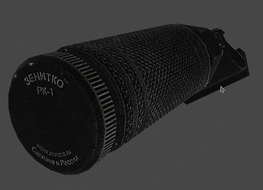 Zenit RK-1 tactical front grip 3D model | CGTrader