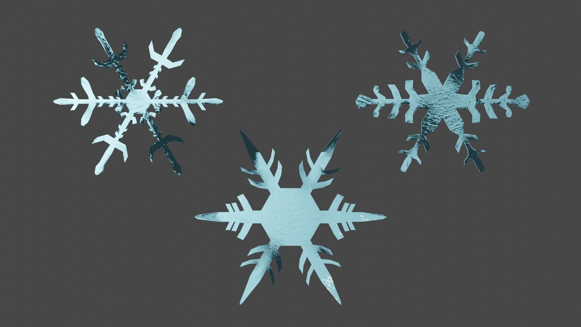 3D asset Snow Flakes | CGTrader