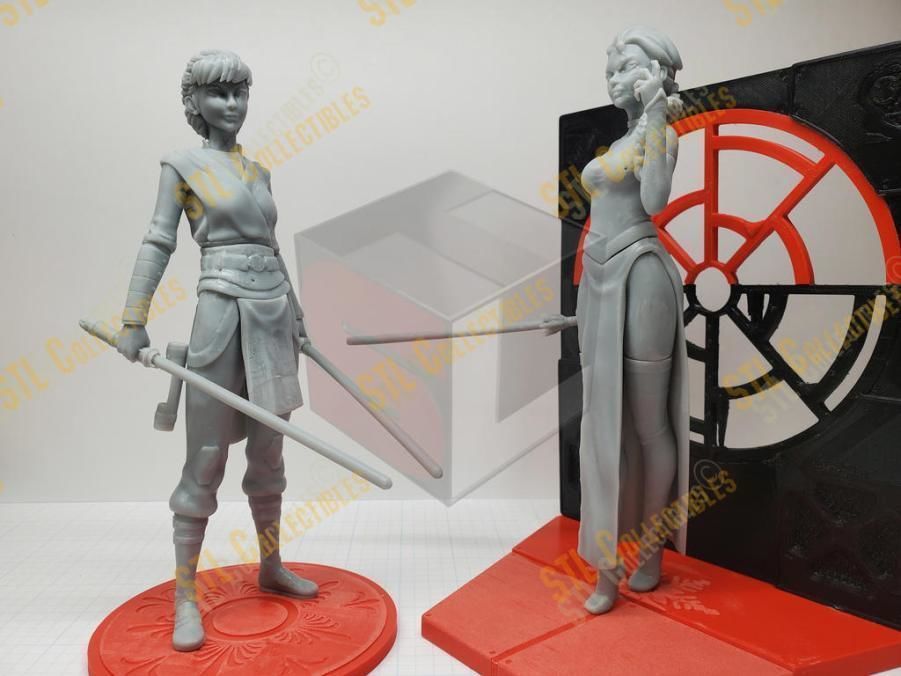 Darth Elsa and Jedi Anna Combo free 3D model 3D printable | CGTrader