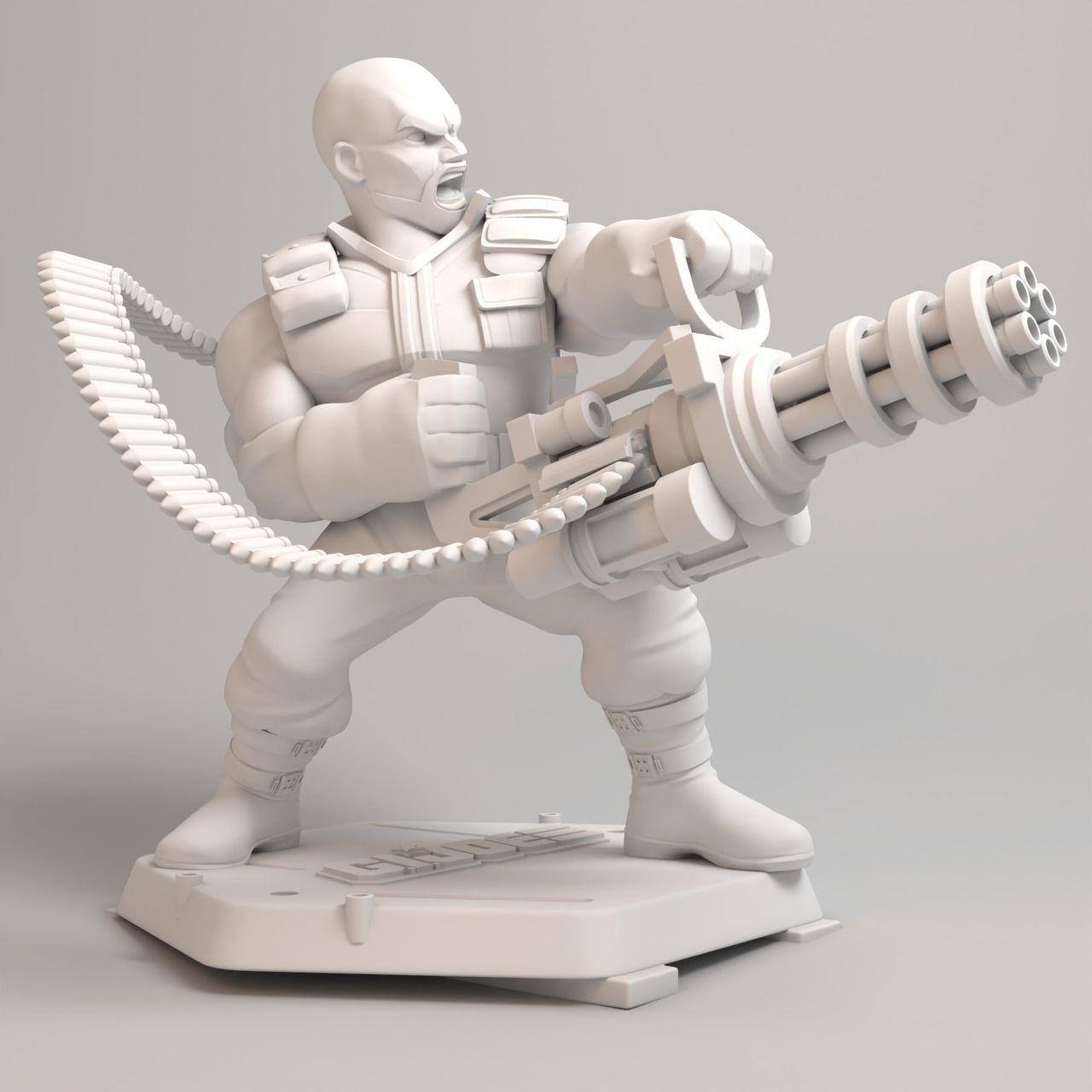 GI JOE characters Roadblock Full figure 3D model 3D printable | CGTrader