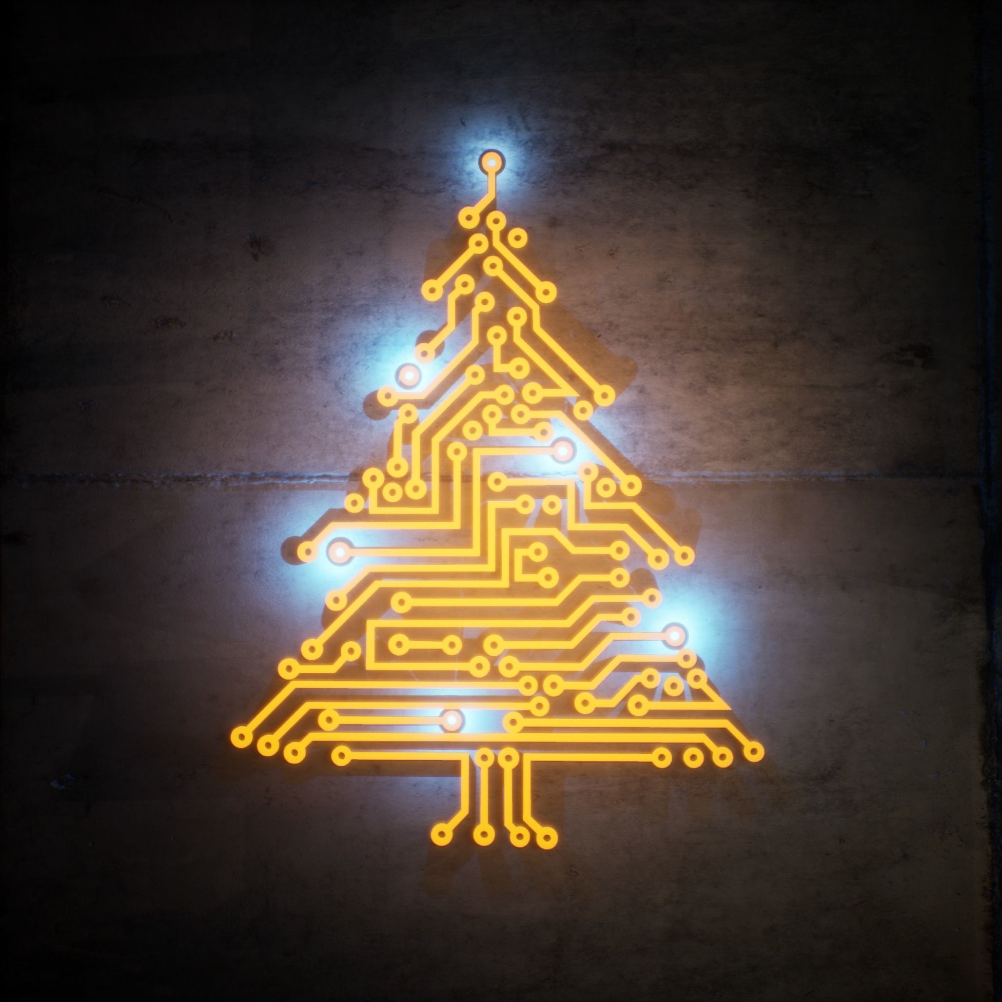 Digital Christmas Tree 3D model | CGTrader