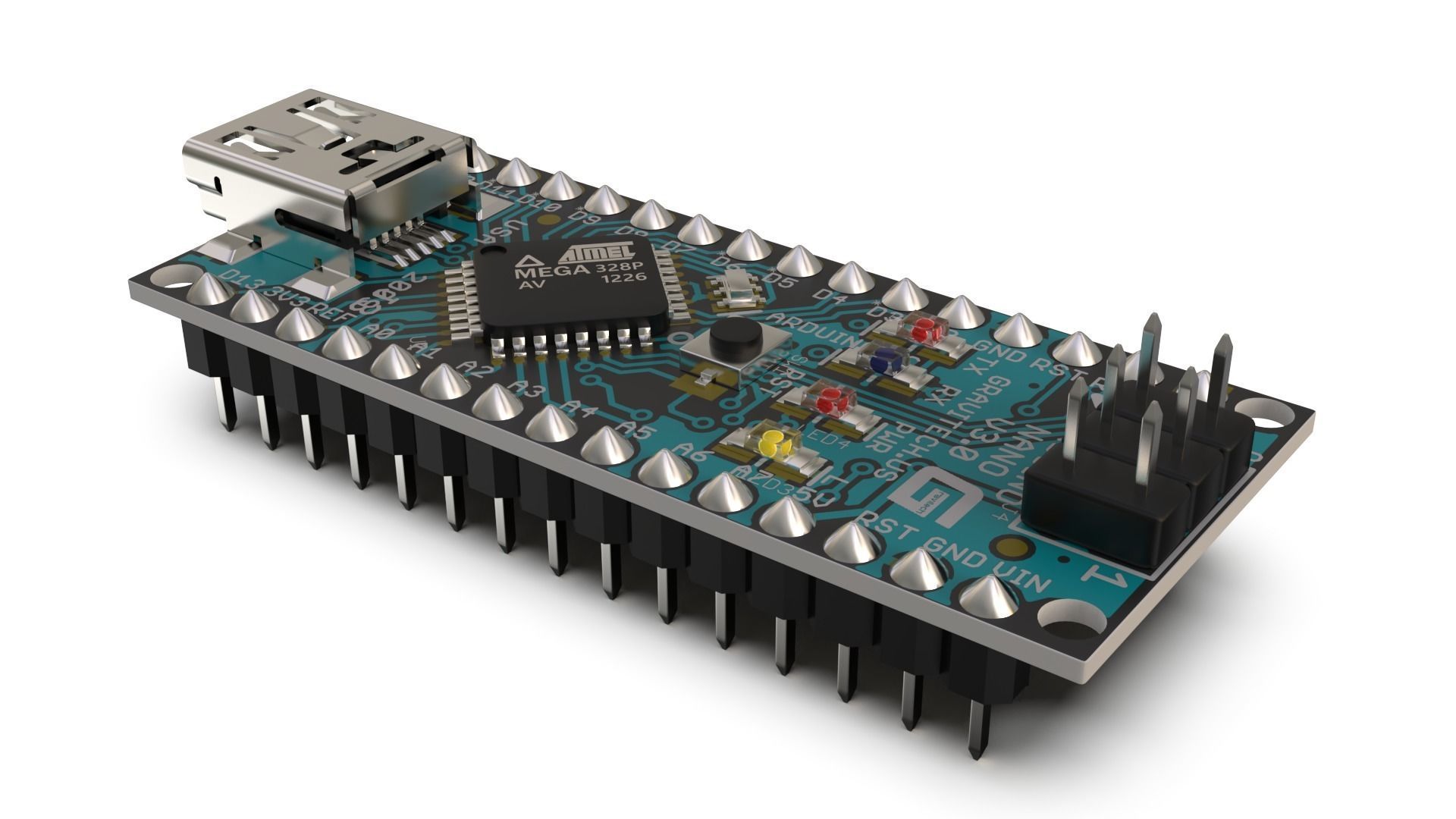 3D model Arduino nano VR / AR / low-poly | CGTrader