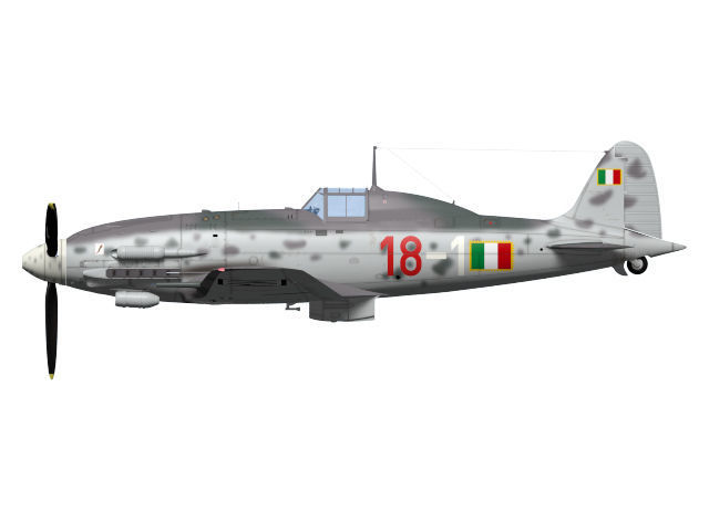 Macchi MC205 Veltro 3D model | CGTrader