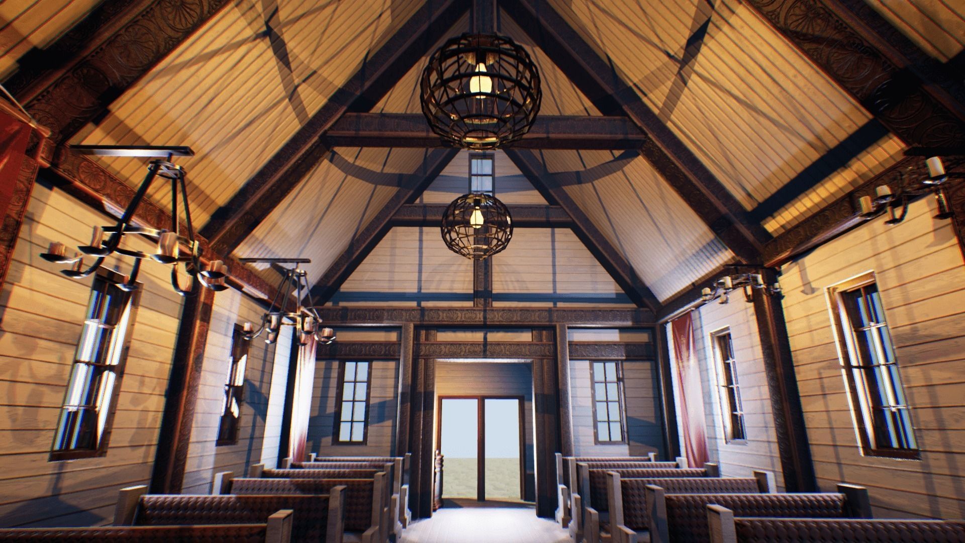 3D model Church 4 Unreal Engine updated VR / AR / low-poly | CGTrader