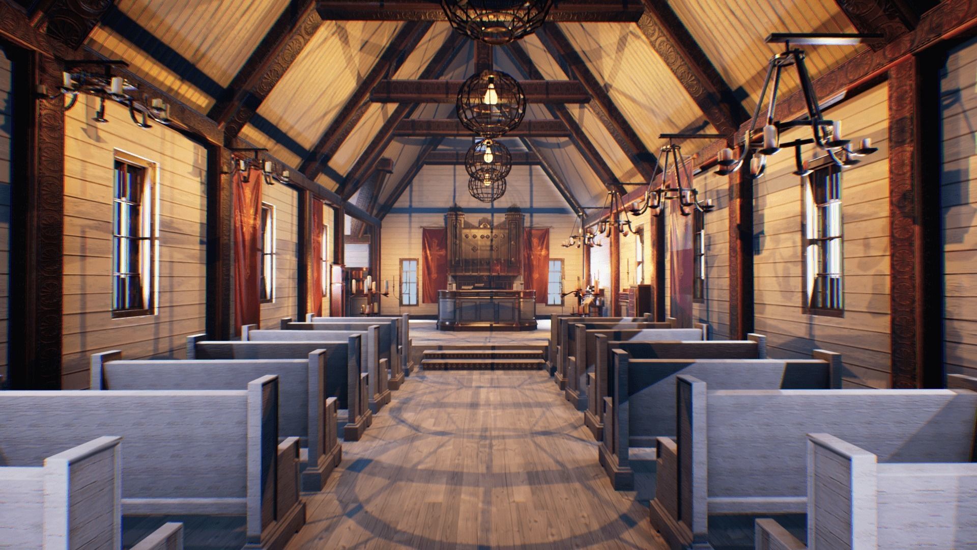 3D model Church 4 Unreal Engine updated VR / AR / low-poly | CGTrader
