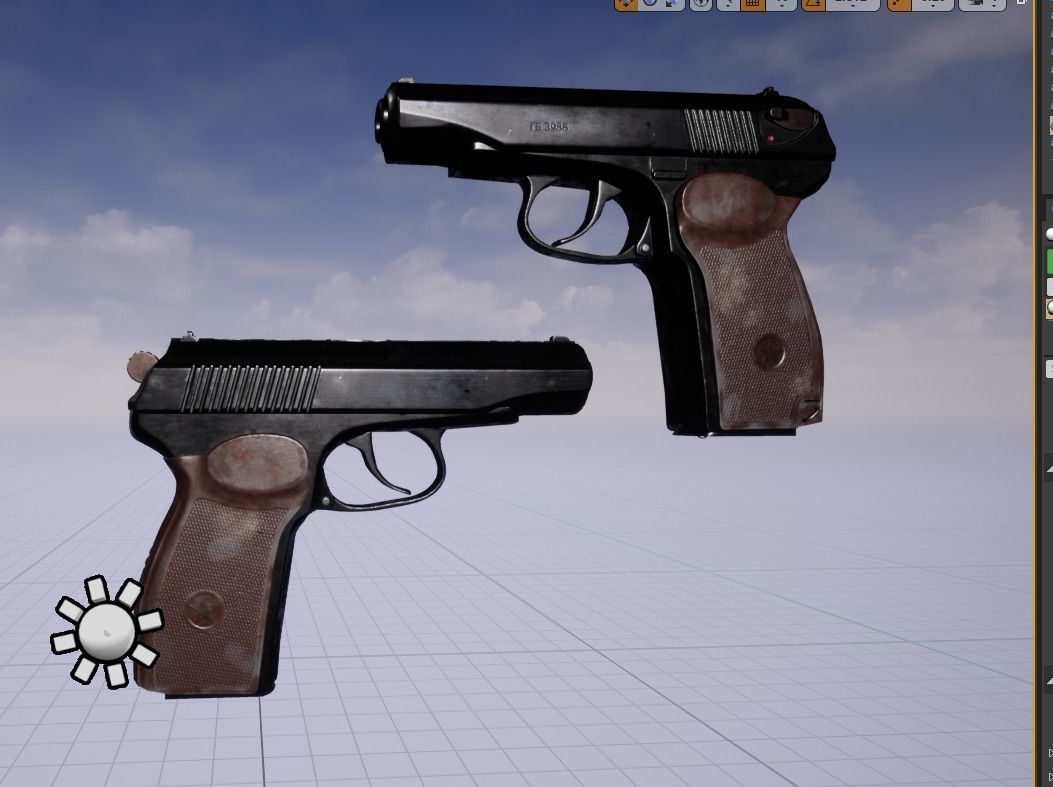 3D model PM Pistol Low-poly 3D model VR / AR / low-poly | CGTrader