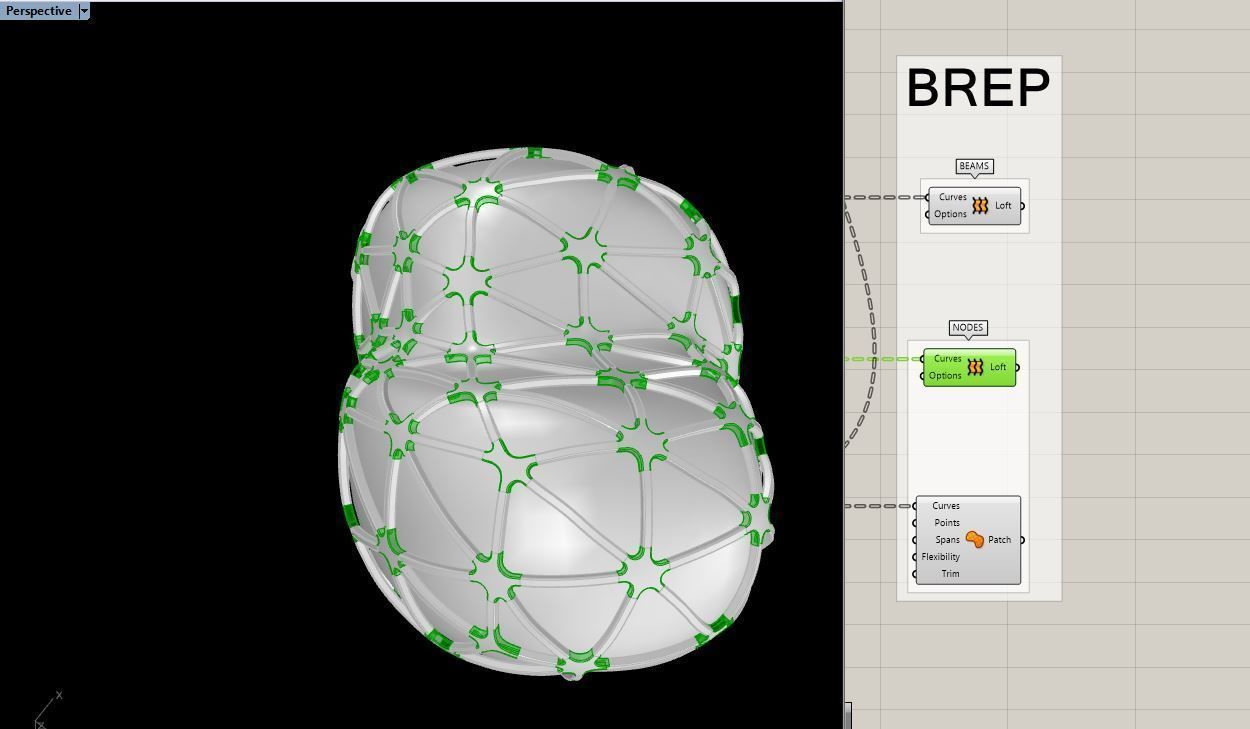 3D model Parametric Nodes Generation Exoskeleton with GH Script VR / AR ...