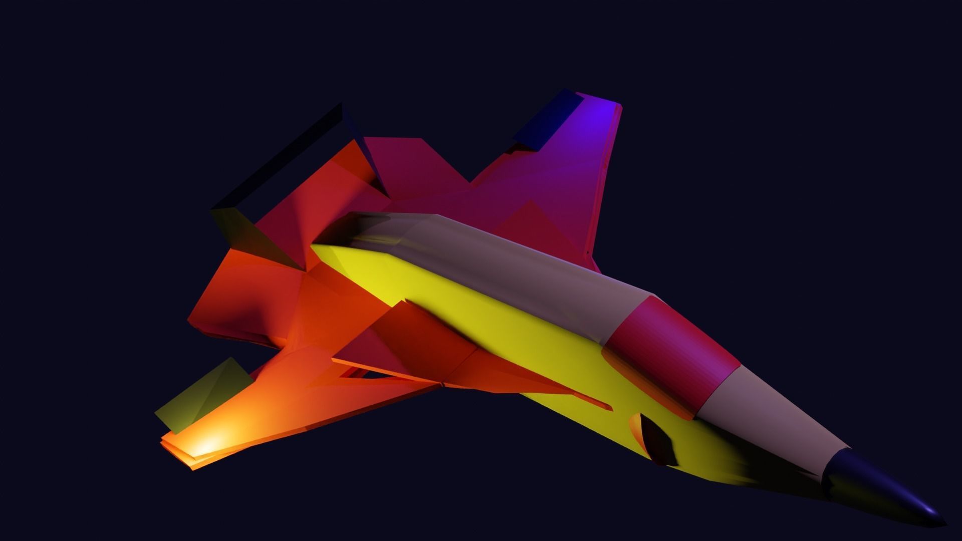 3D model low poly plane paper airplane flying VR / AR / low-poly | CGTrader