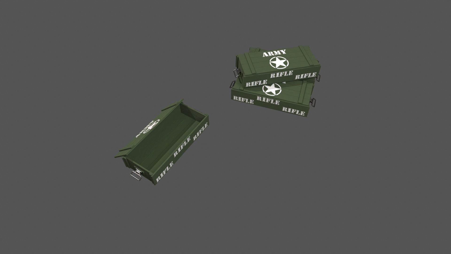 Army Military box free VR / AR / low-poly 3D model | CGTrader