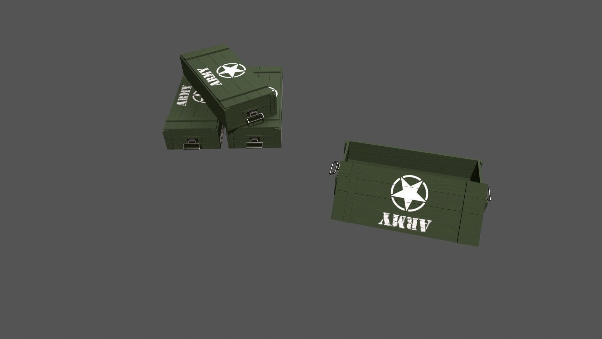 Army Military box free VR / AR / low-poly 3D model | CGTrader