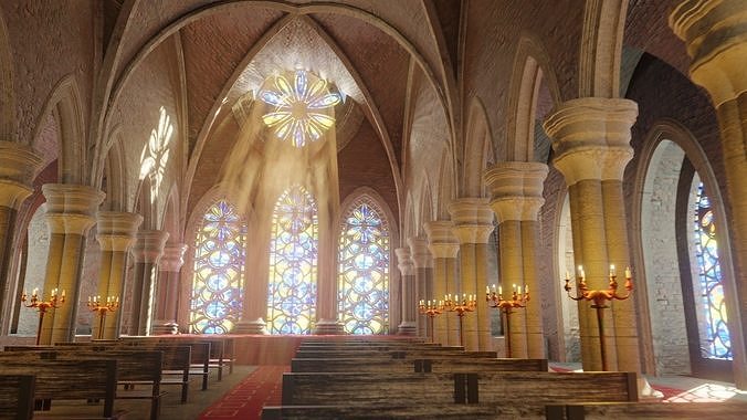 3D model Church cathedral VR / AR / low-poly | CGTrader