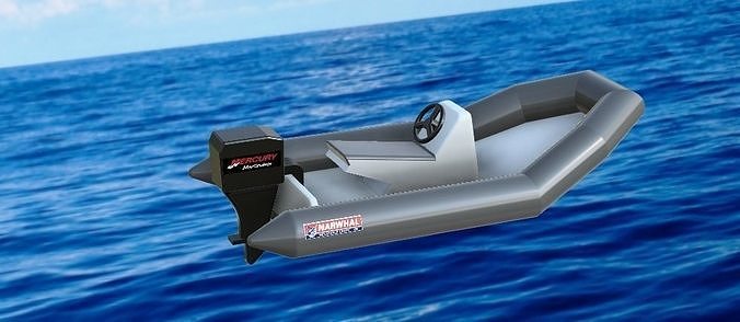 Inflatable boat 3D model 3D printable | CGTrader