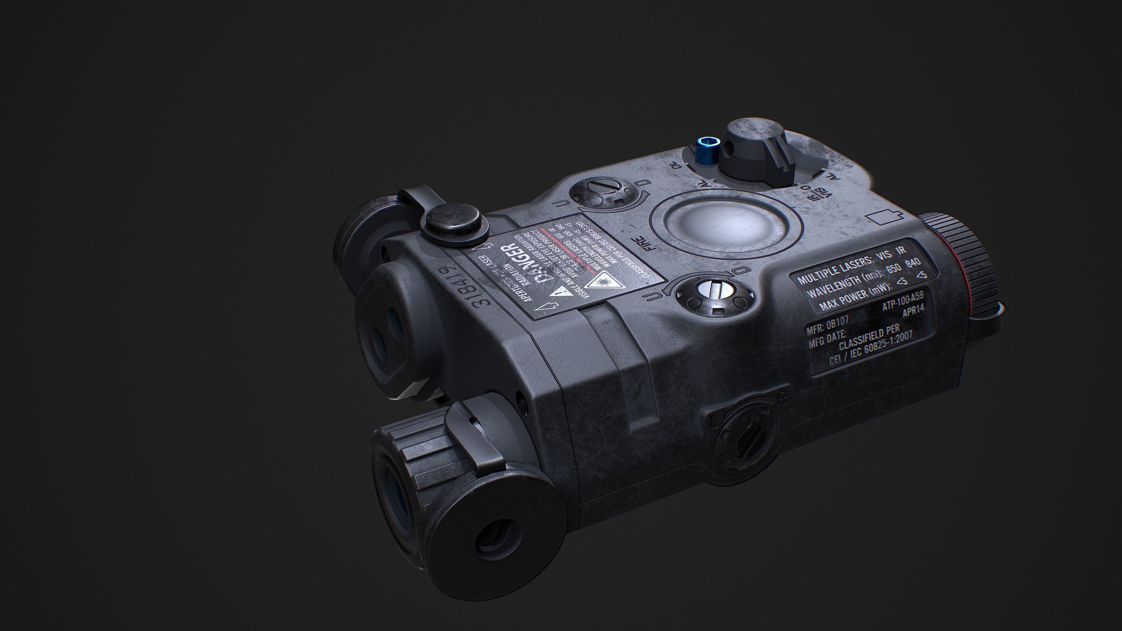 3D model EOTECH ATPIAL AN PEQ15 AIMING LASER VR / AR / low-poly | CGTrader