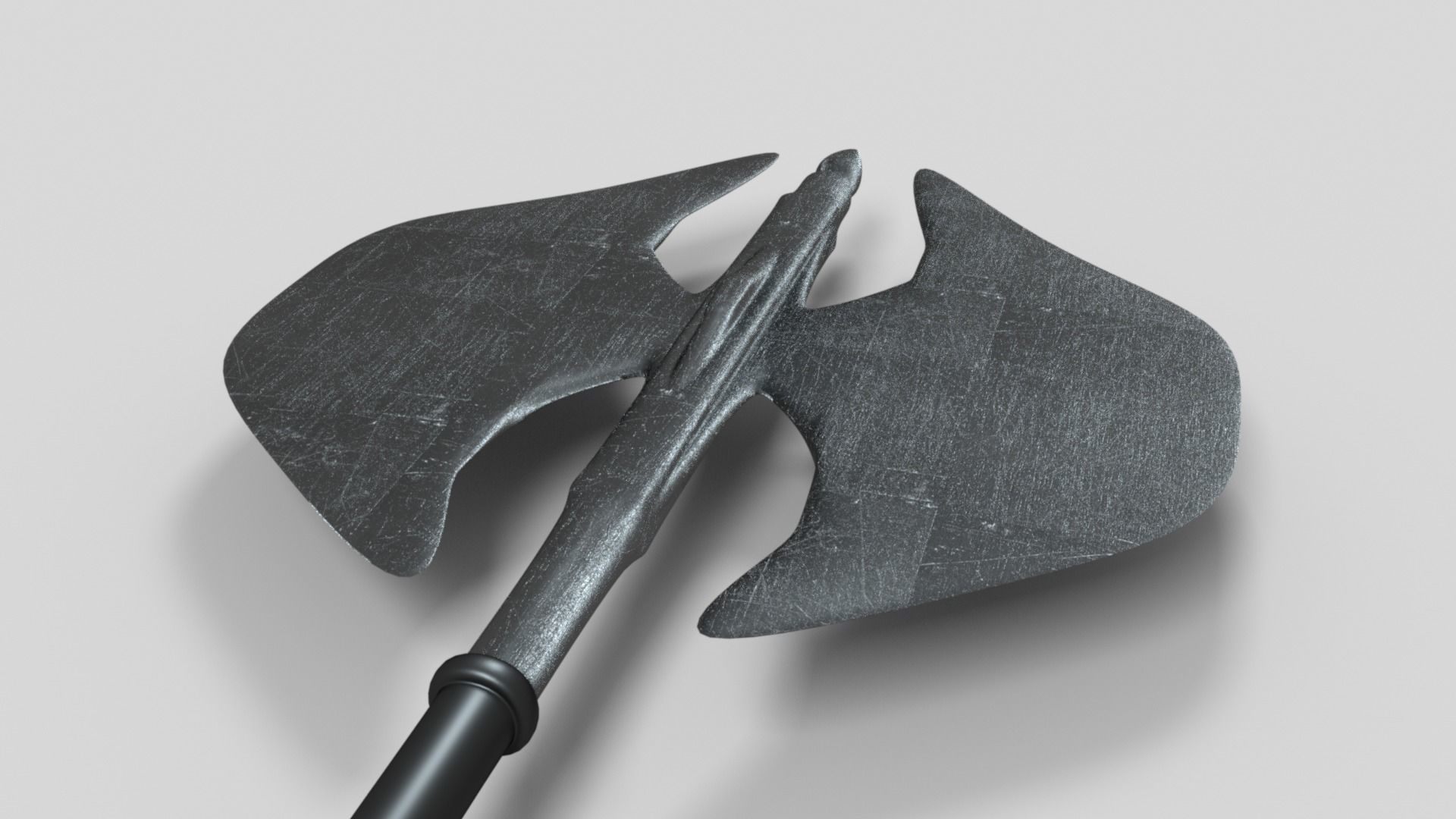 Two Sided Battle Axe 3D model | CGTrader