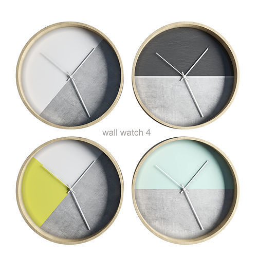 wall watch 4 3D model | CGTrader