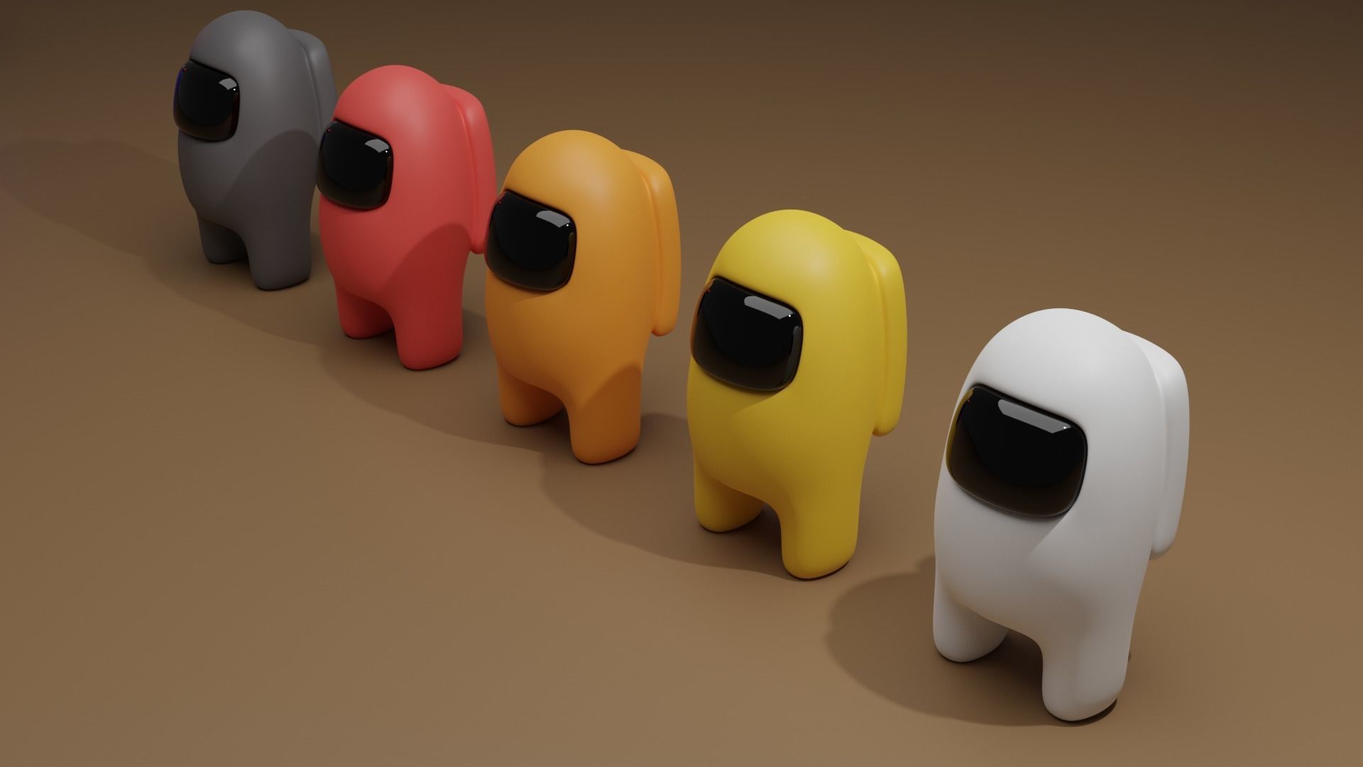 Among us 3D model BLEND