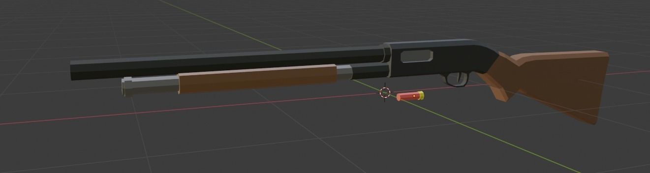 3D model Low-Poly Shotgun VR / AR / low-poly | CGTrader