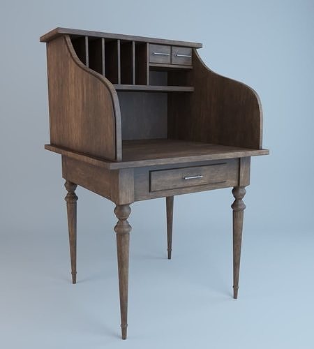 Amelia Writing Desk 3D model | CGTrader