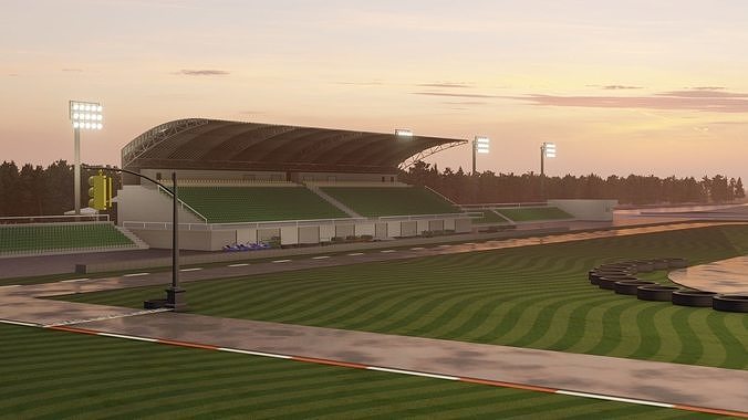3D model Race to Victory - The Ultimate RaceTrack Stadium and Dirt ...