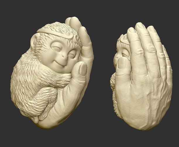 little monkey king 3D model 3D printable | CGTrader