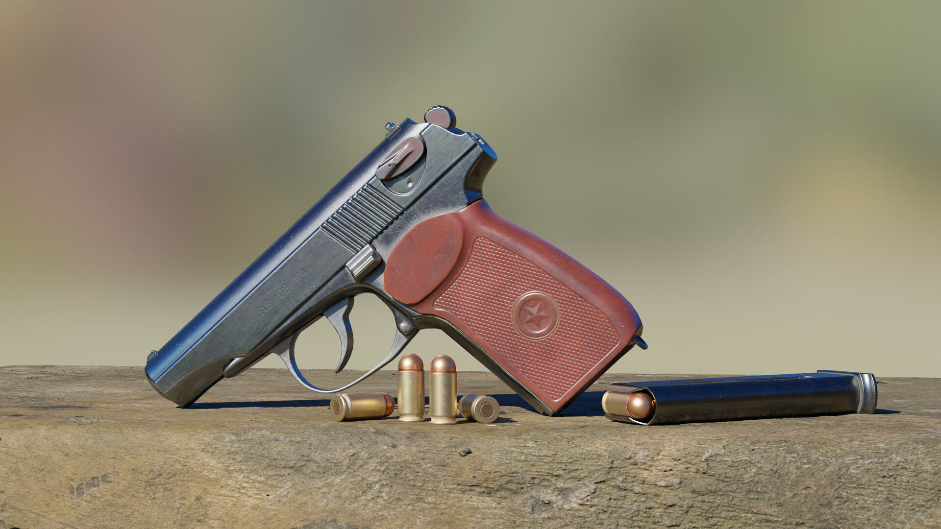PM pistol 3D asset | CGTrader