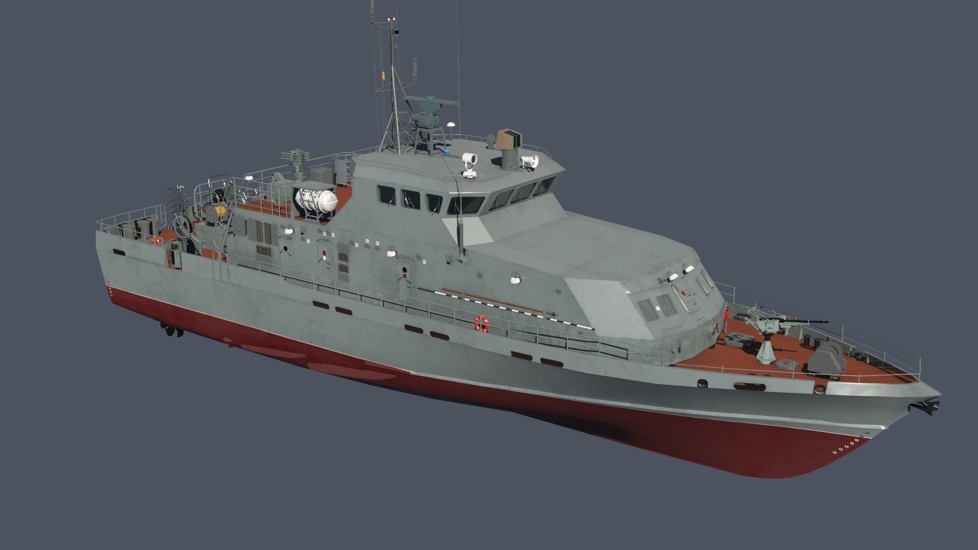 pr 21980 Grachonok-class anti-saboteur ship 3D model | CGTrader