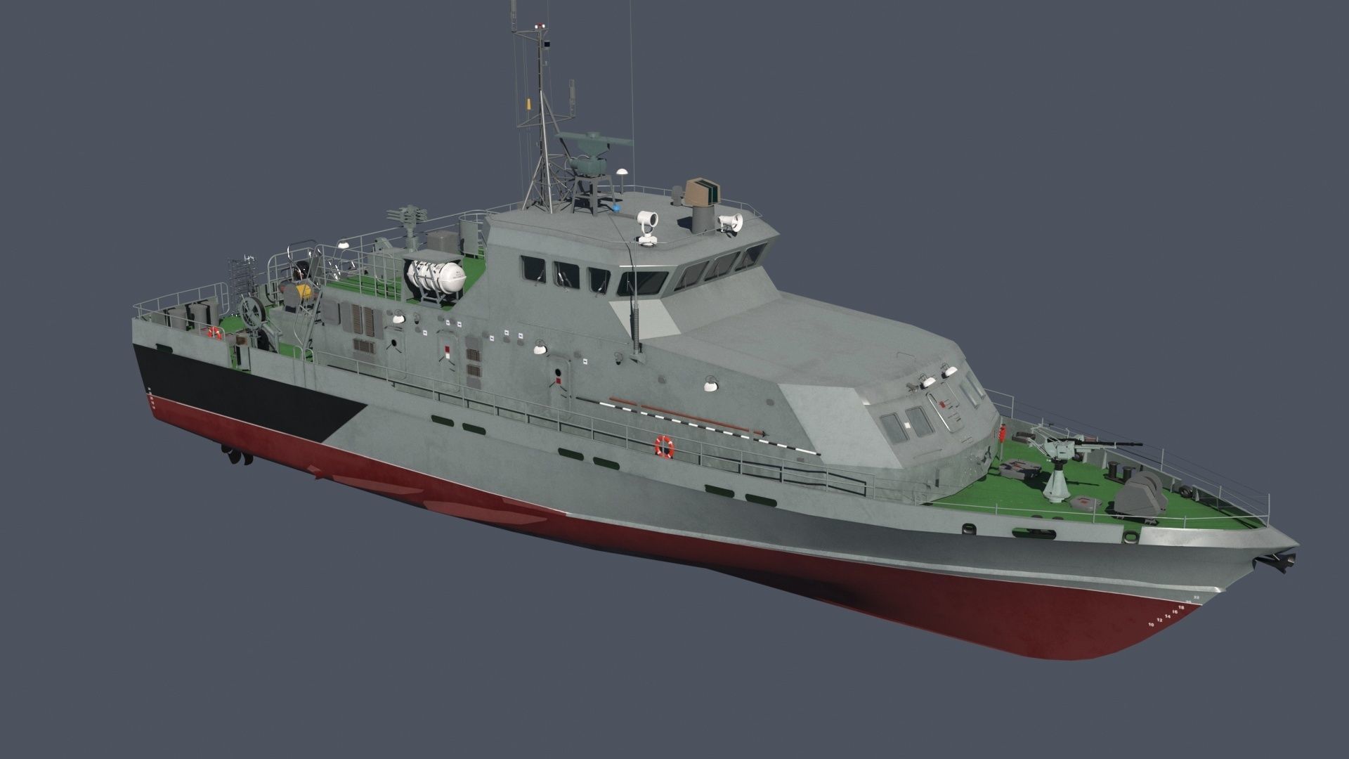 pr 21980 Grachonok-class anti-saboteur ship 3D model | CGTrader