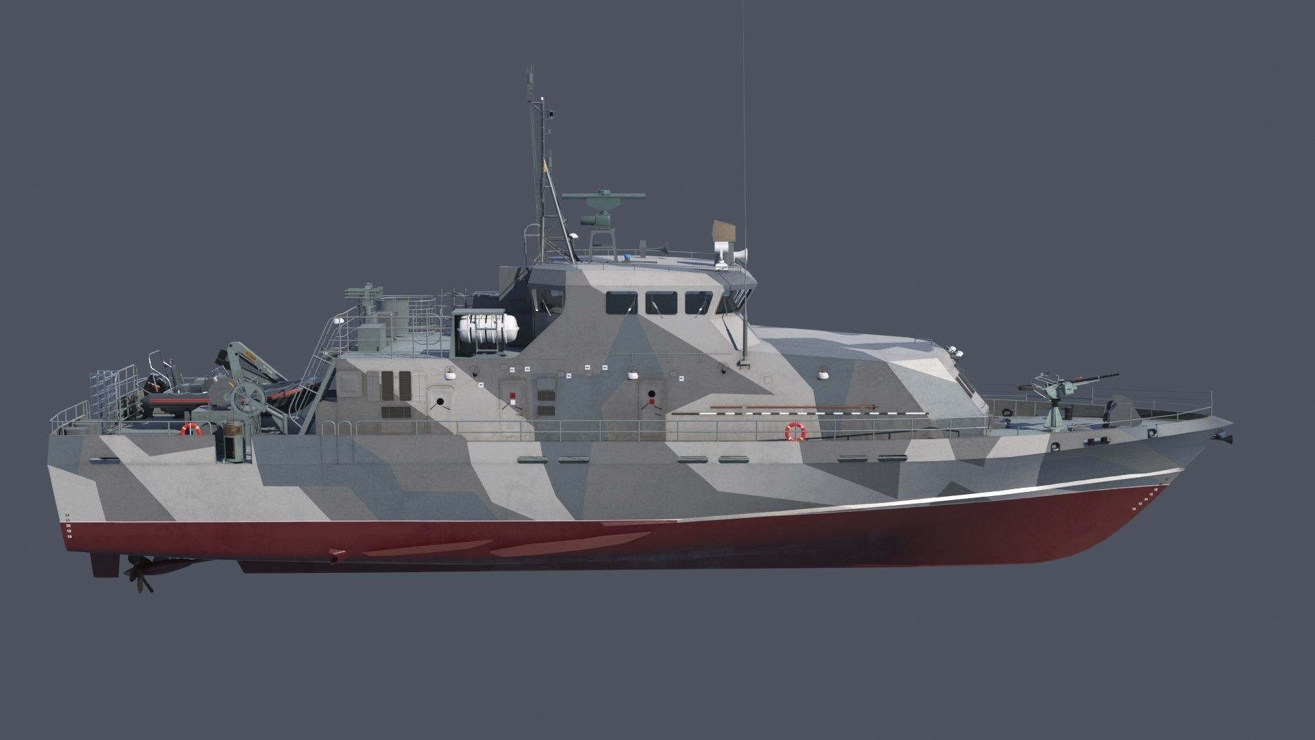 pr 21980 Grachonok-class anti-saboteur ship 3D model | CGTrader