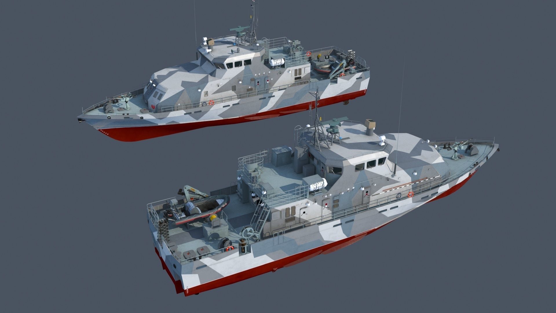 pr 21980 Grachonok-class anti-saboteur ship 3D model | CGTrader