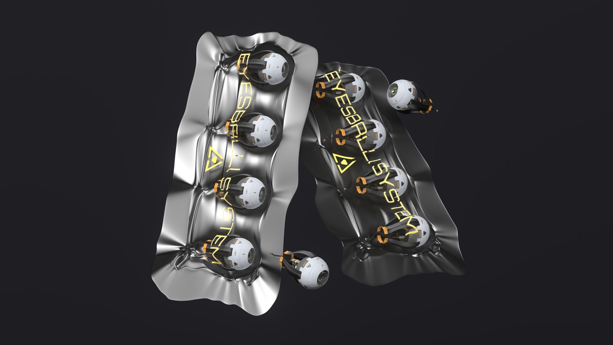 Scifi EyesBall Replacement Packing 3D model | CGTrader