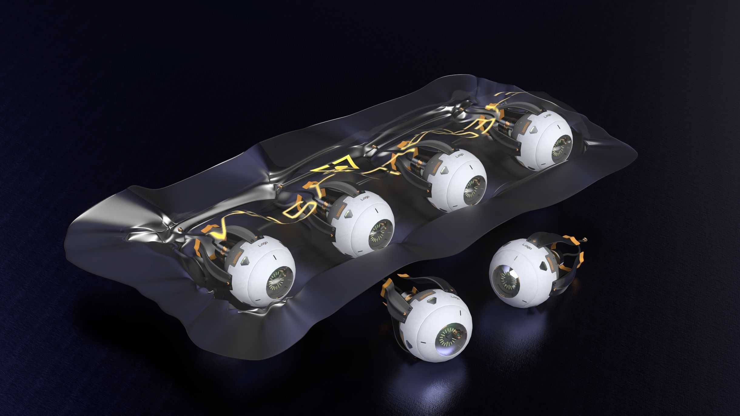 Scifi EyesBall Replacement Packing 3D model | CGTrader