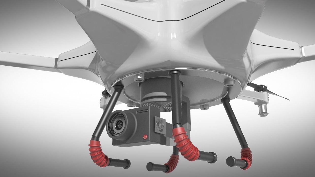 Hexa Copter 3D model | CGTrader