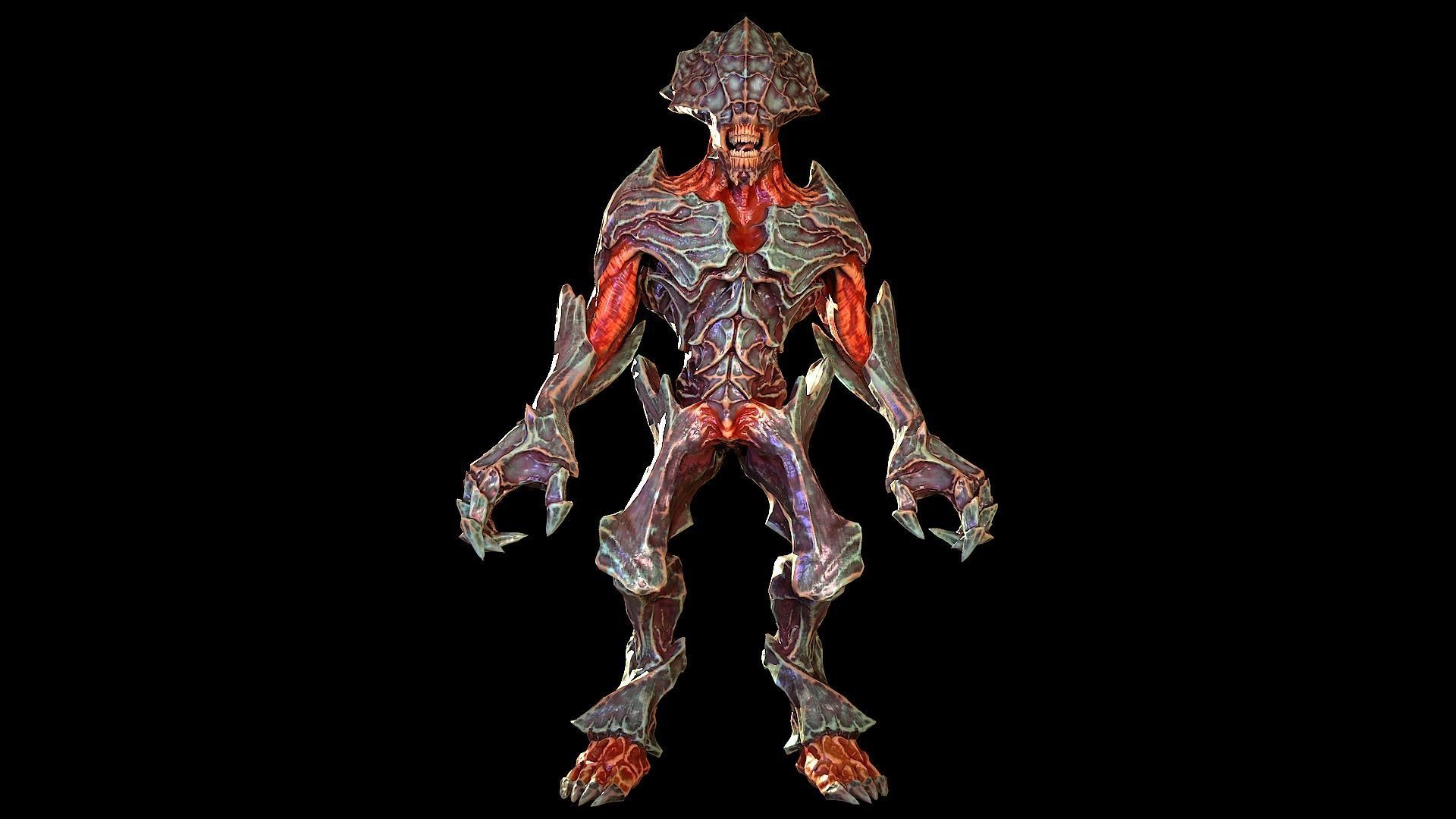 3D model Spiked Monster VR / AR / low-poly rigged animated | CGTrader