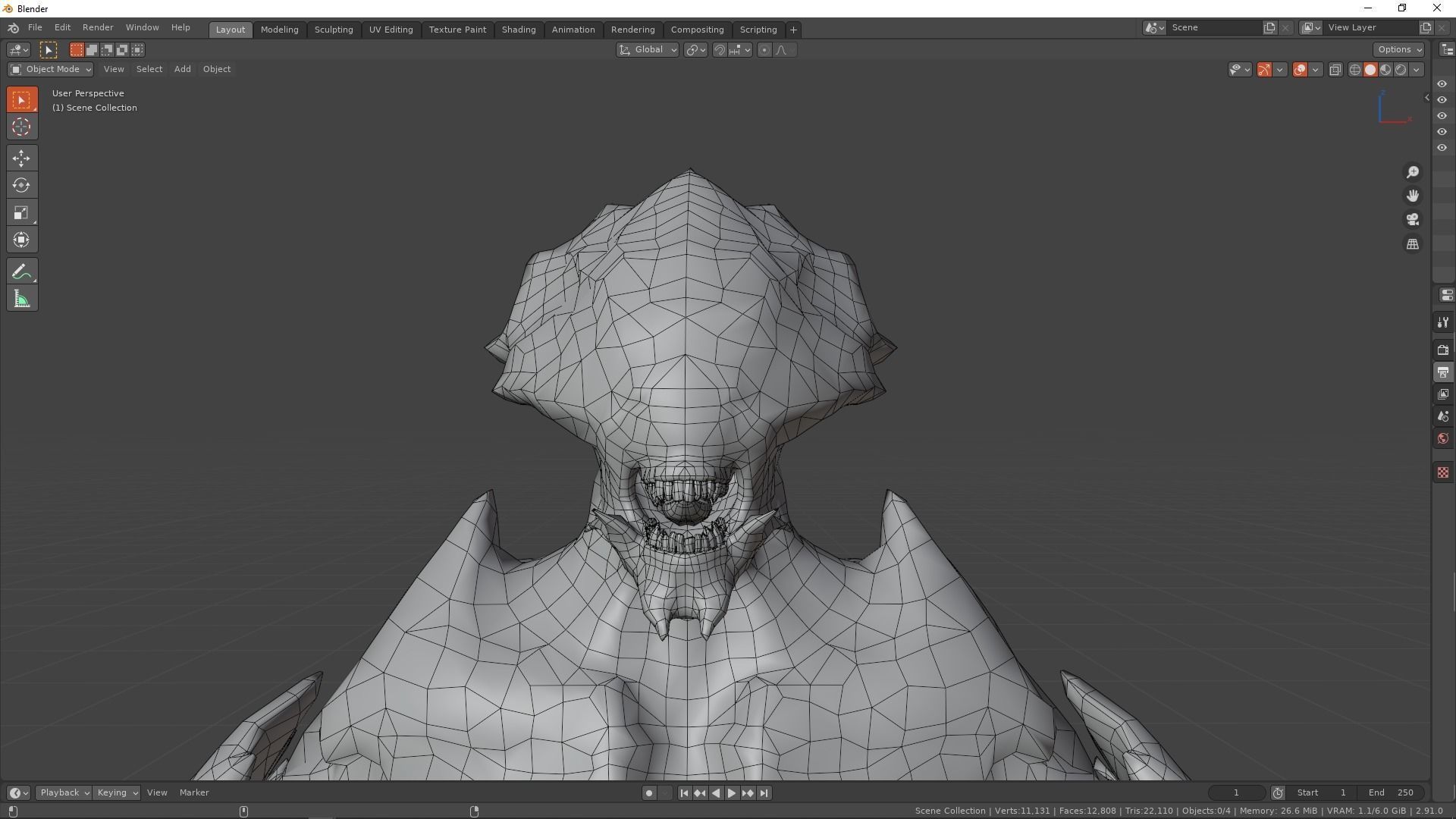 3D model Spiked Monster VR / AR / low-poly rigged animated | CGTrader