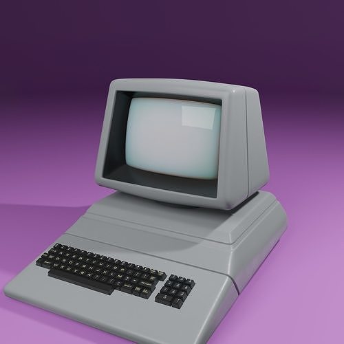 Retro Computer 3D model | CGTrader