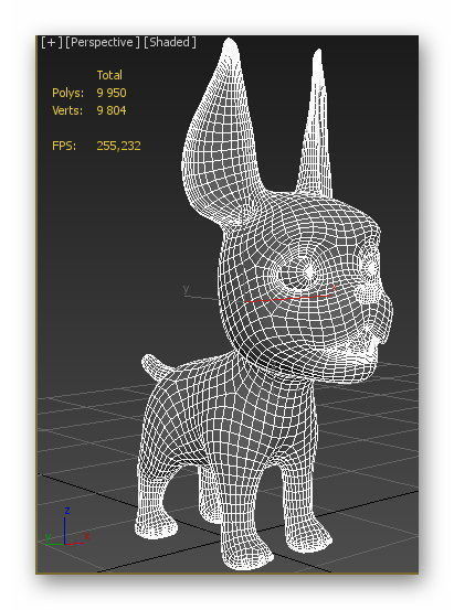 3D model cartoon frenchie puppy VR / AR / low-poly rigged animated ...