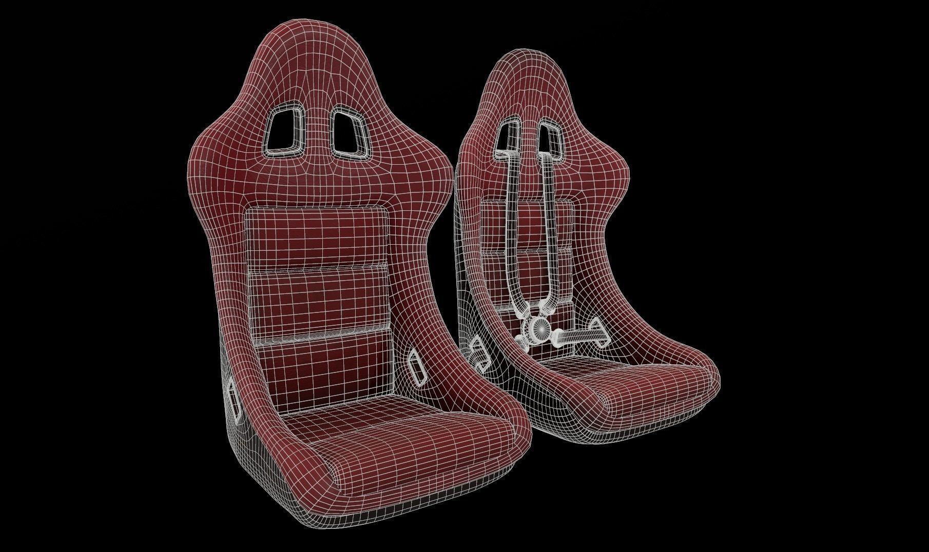 Racing bucket 3D model | CGTrader